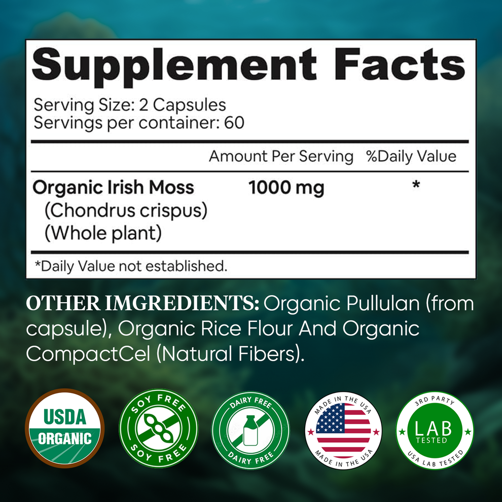 Organic Sea Moss Capsules – Atlantic Naturals