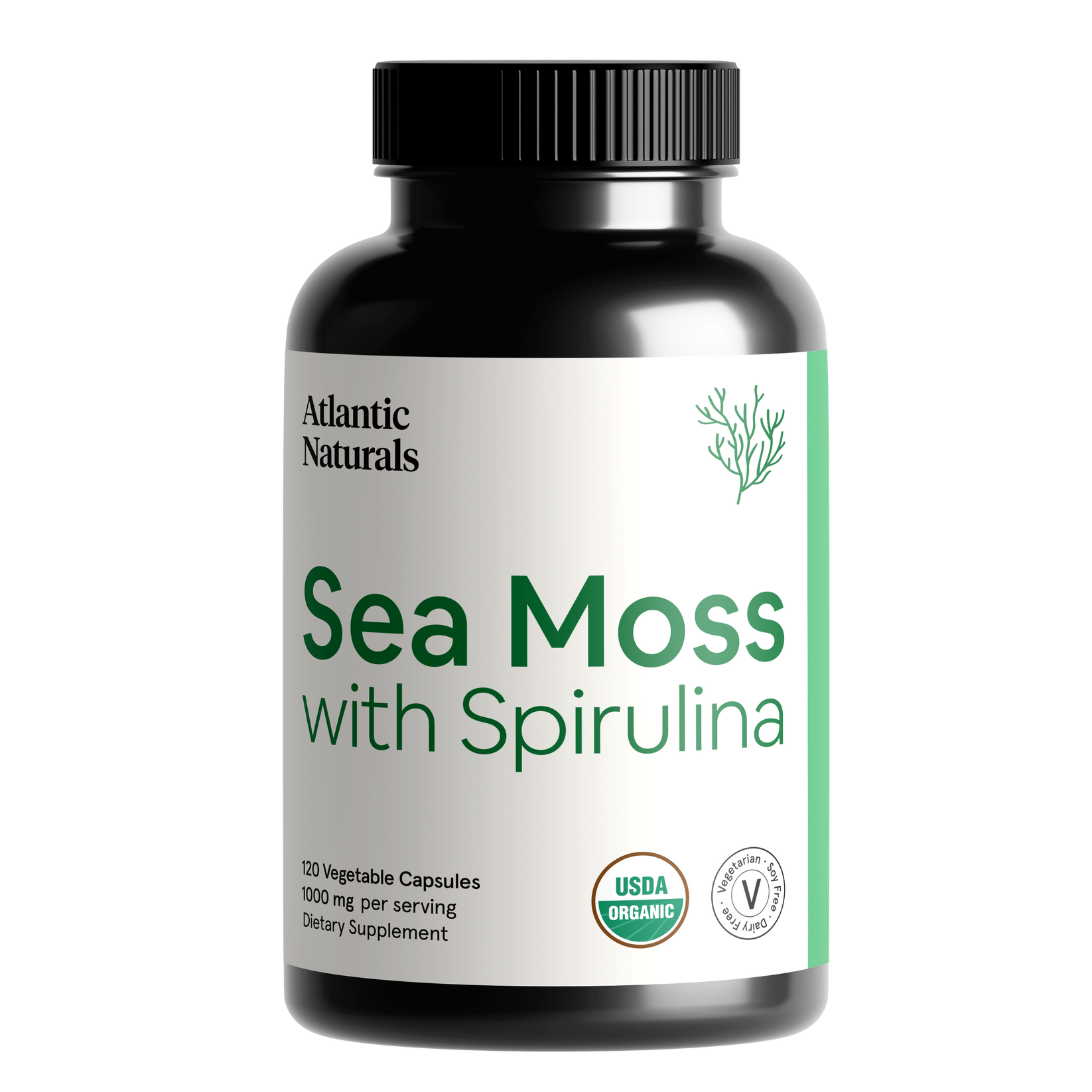 Organic Sea Moss with Spirulina Capsules – Atlantic Naturals